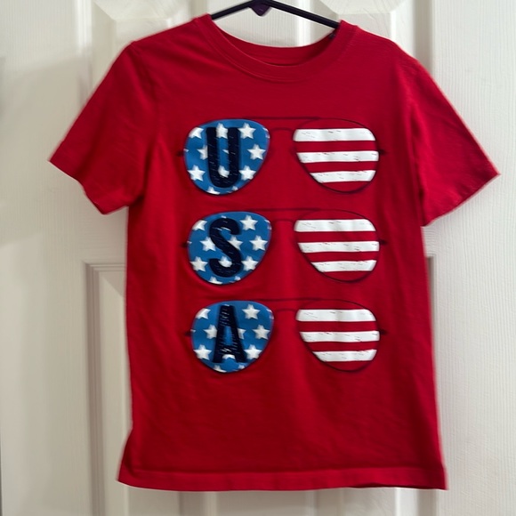 Carter's | Shirts & Tops | Kids Carters Brand T Shirt Red Usa Patriotic ...